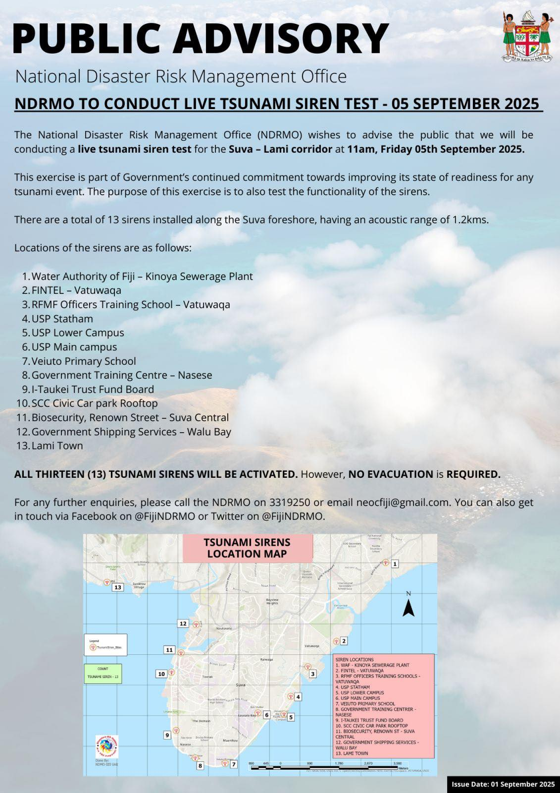 Fiji – Multi-hazard Early Warning System Design & Implementation Center ...